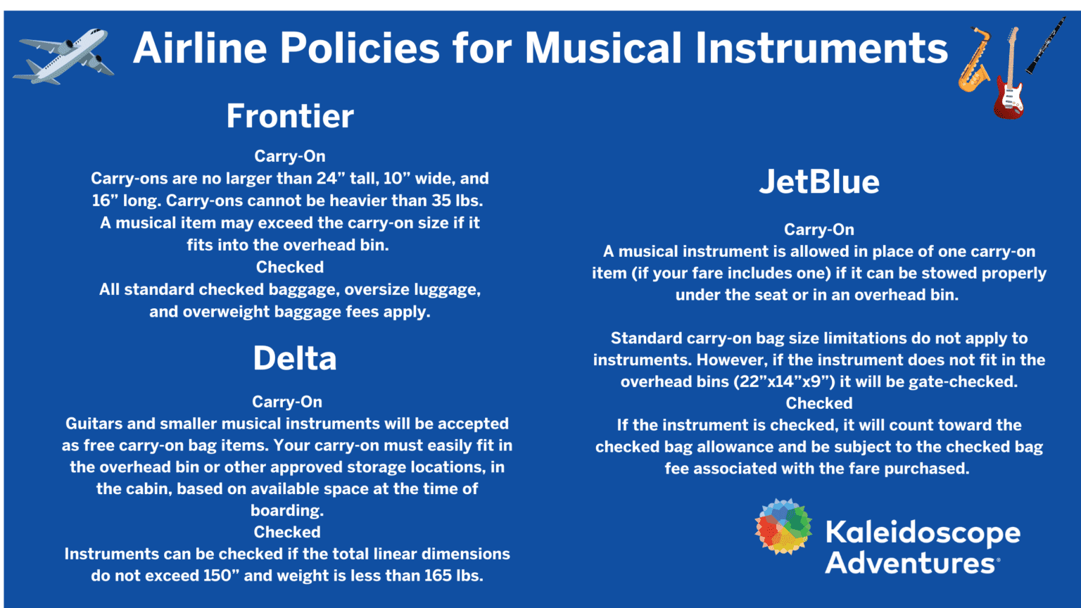 Expert Advice for Flying with Marching Band Instruments - Kaleidoscope ...